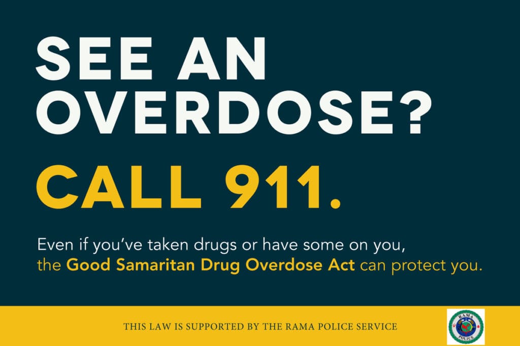 The Good Samaritan Drug Overdose Act | Rama Police Service